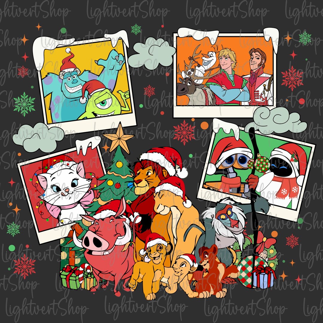 Movie Christmas Png, Cartoon Christmas Png Sublimation, Princess ...