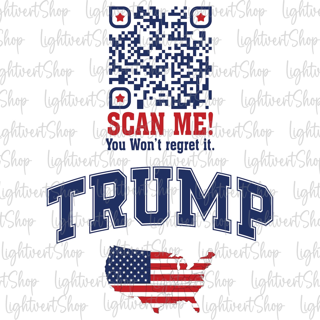 Trump Dance QR Code Png, Viral Trump Dance YMCA, Qr Code Trump Dance ...