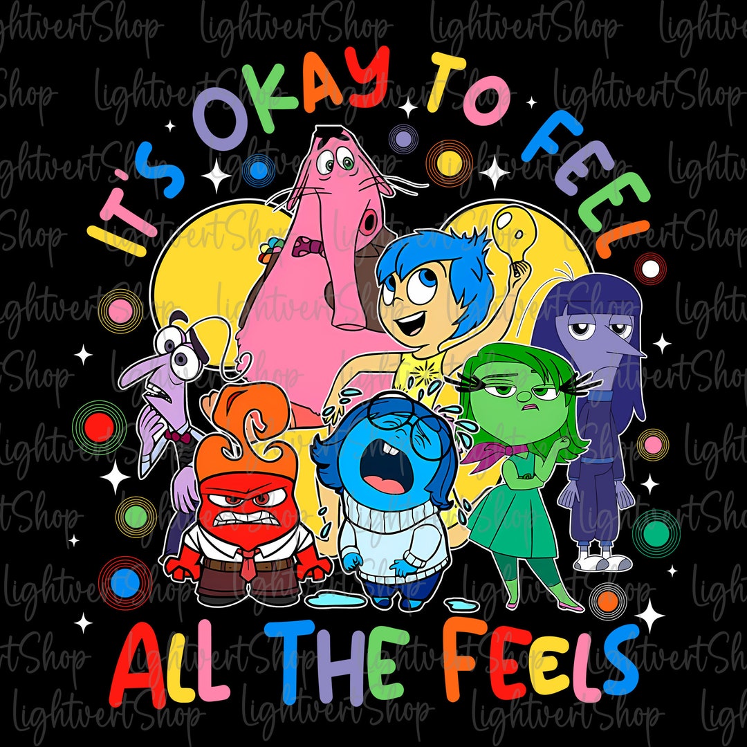 It's Okay to Feel All the Feels Png, Cartoon Emotions Friends, Mental ...