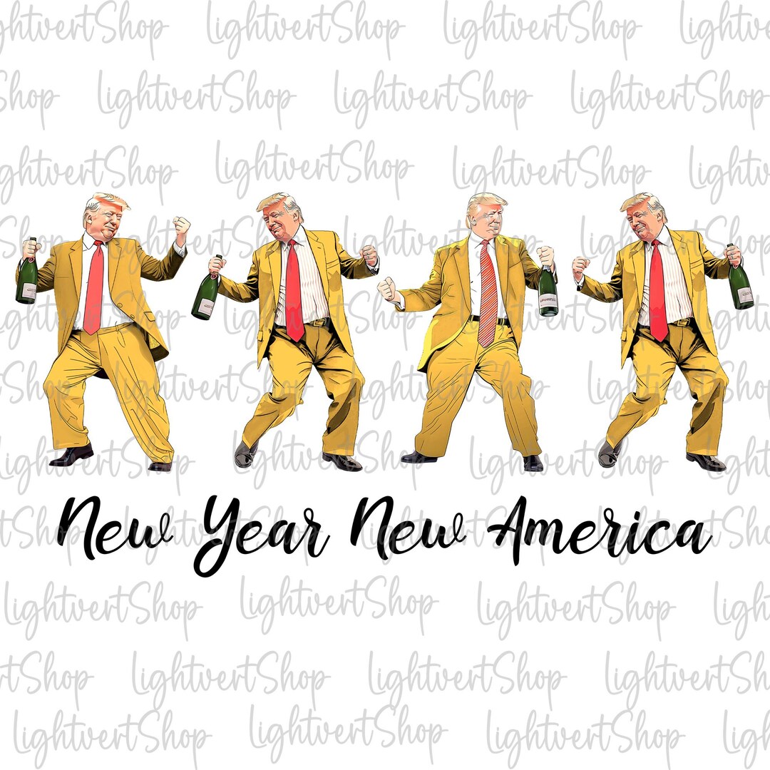 Funny Victory Dance Behind White House, Comical Trump Dancing Clipart ...