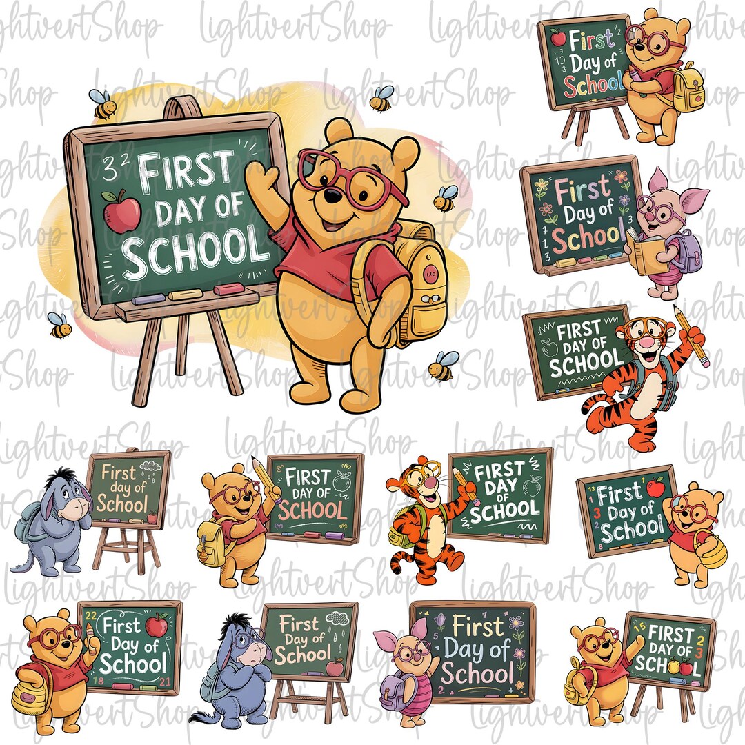 Back to School for Kids Png Bundle, Kids First Day of School Shirt ...