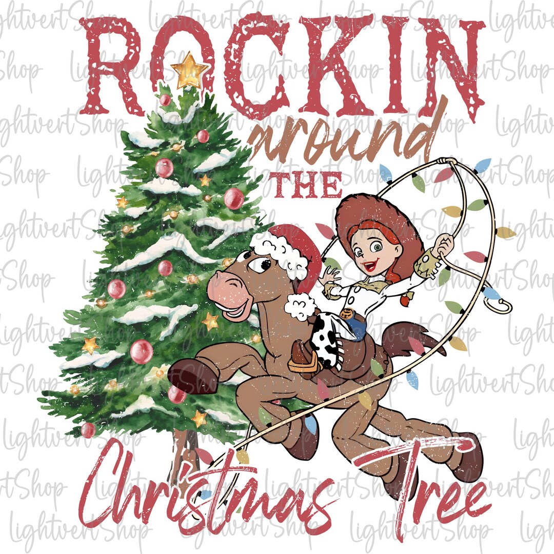 Toy Cartoon Rockin' Around Christmas Tree PNG, Toy Character Christmas ...