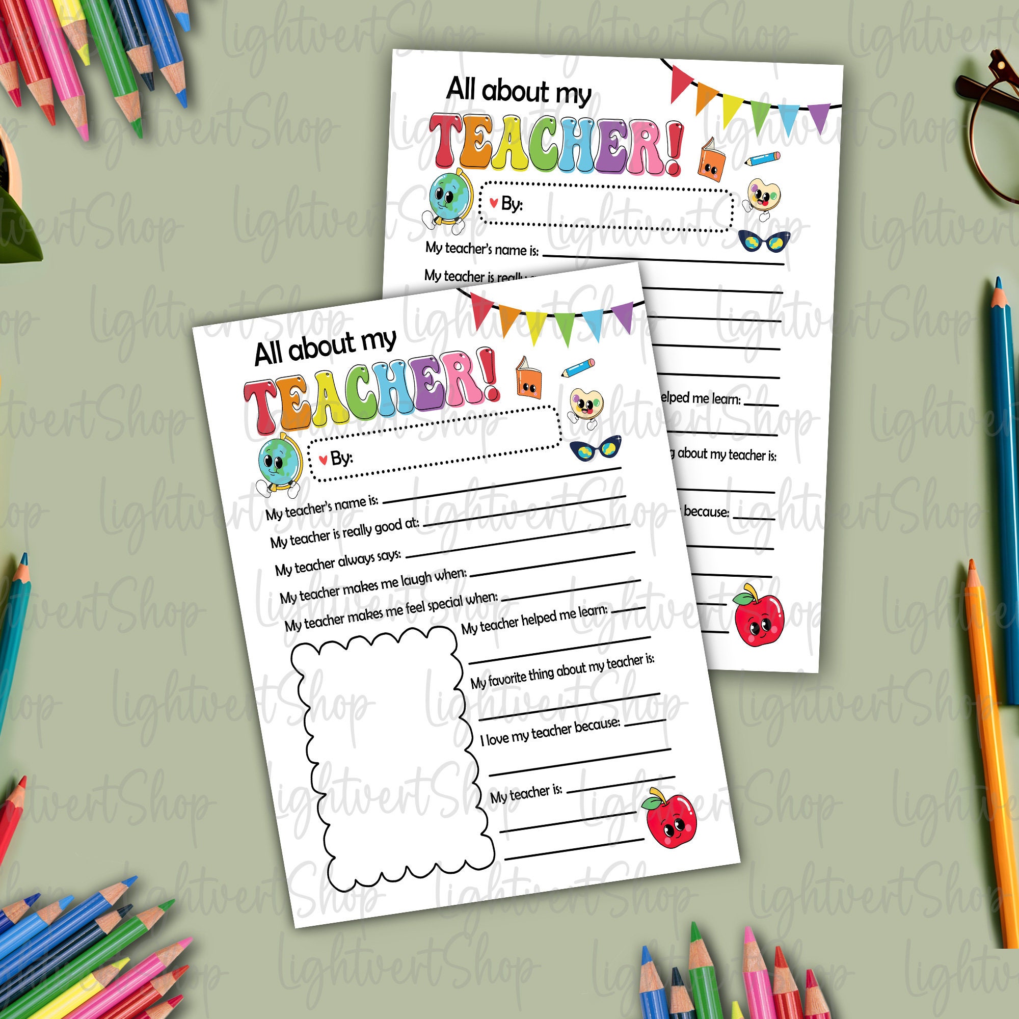 Teacher Appreciation Week, Printable Teacher Appreciation Gift, Thank ...