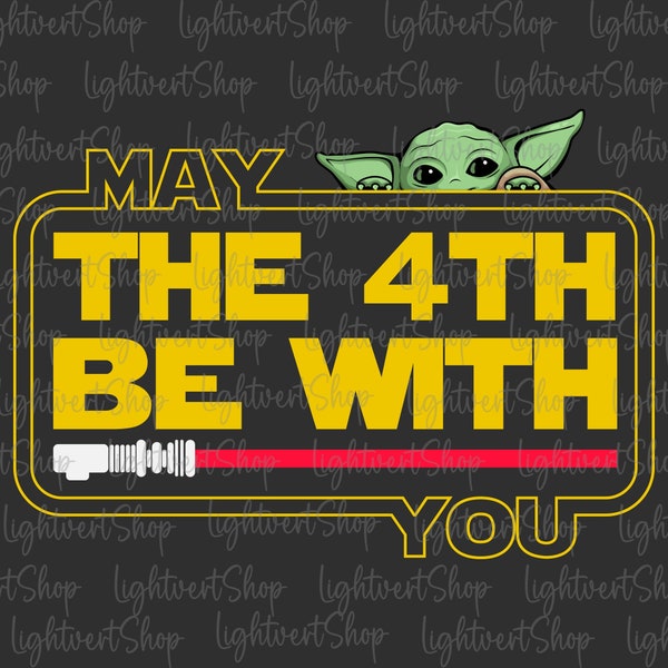 May the 4th Be With You Svg - Etsy