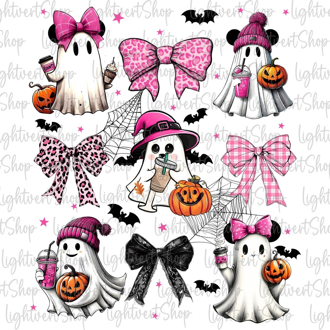 Ghost Coquette Halloween Png, Halloween Coquette Bow Png, Social Club ...