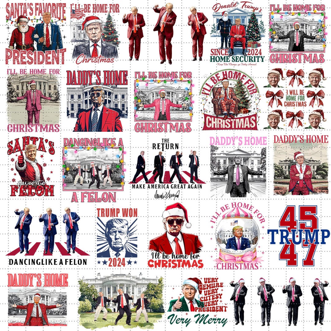 Bundle White House Pink Trump, MAGA Supporter Election 2024 Graphic PNG ...