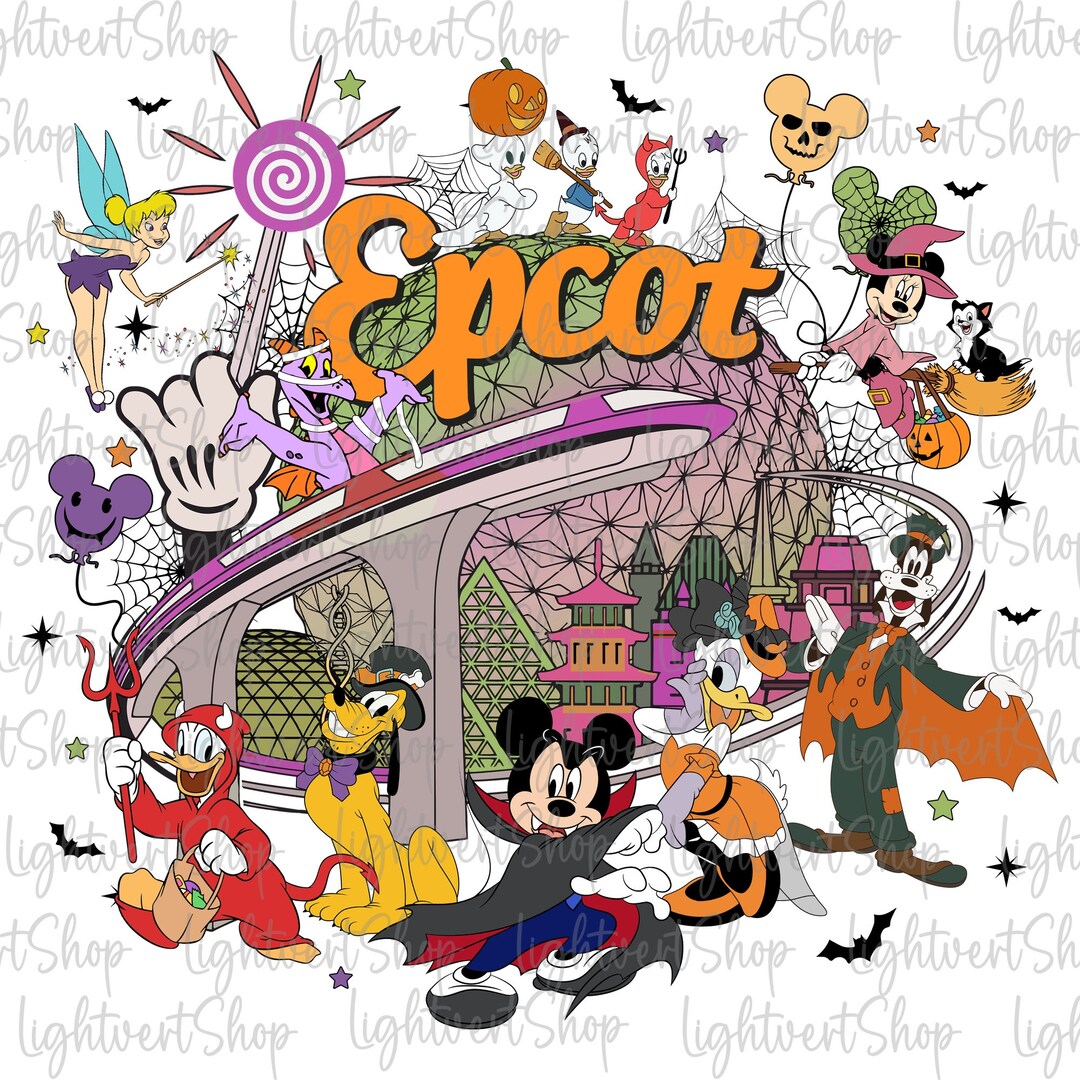 Epcot Halloween Png, Not so Scary Halloween Party 2024 Png, Mouse and ...