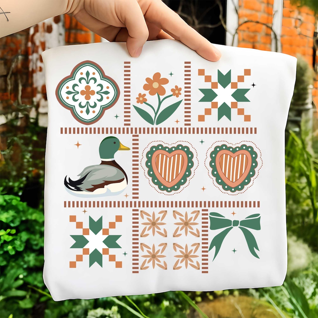 Grandma Core Mallard Duck Png, 90s Inspired, Vintage Style, Trendy ...