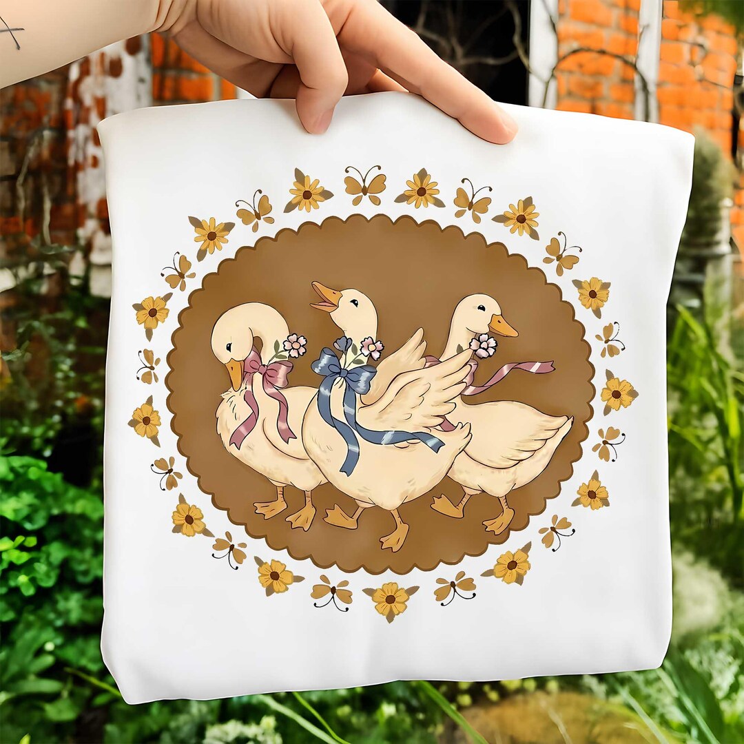 Vintage Thrifted Geese Png, Grandma Geese Png, 90s Grandma Core ...