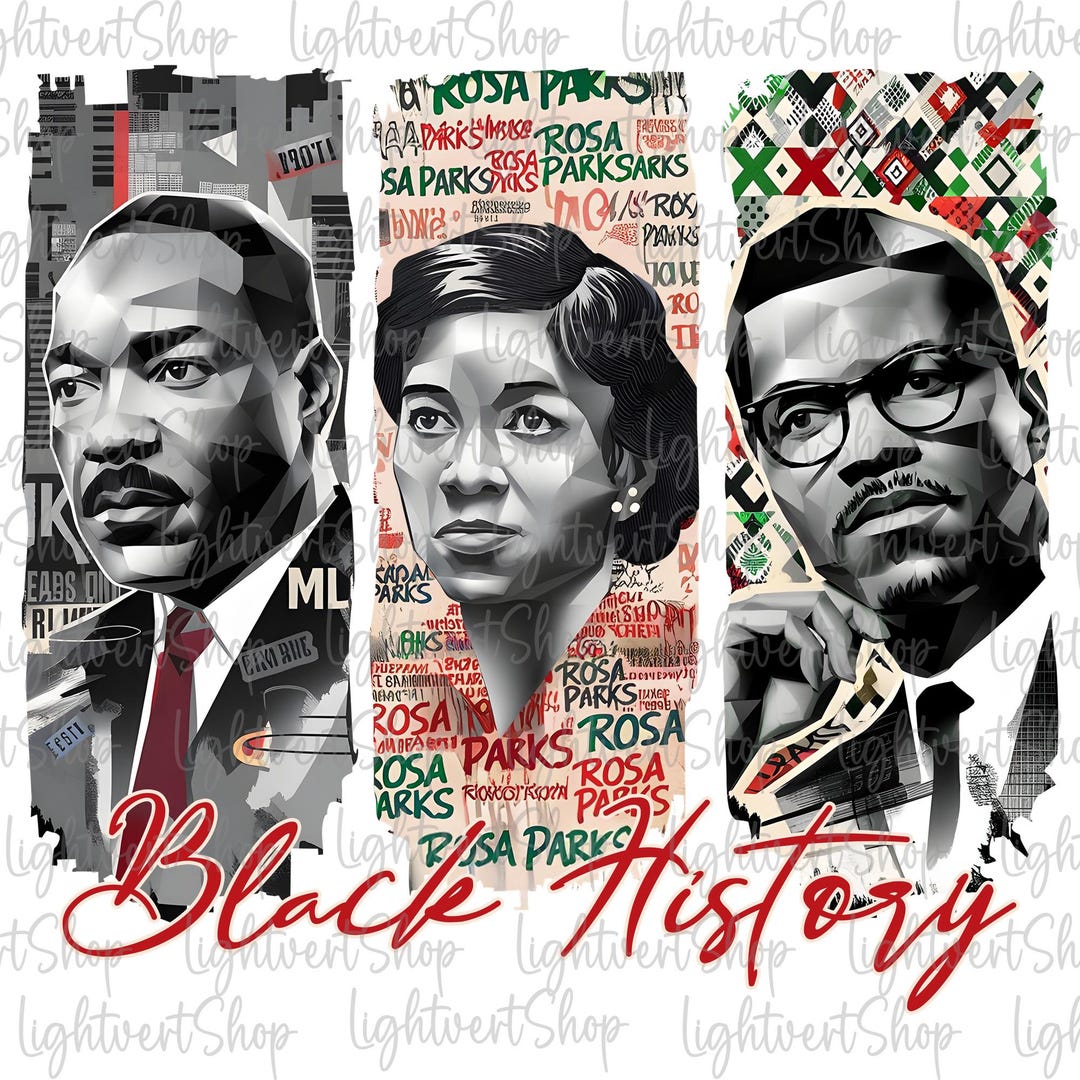 Black History Figures Png, Black History Month Bulletin Board Clipart ...