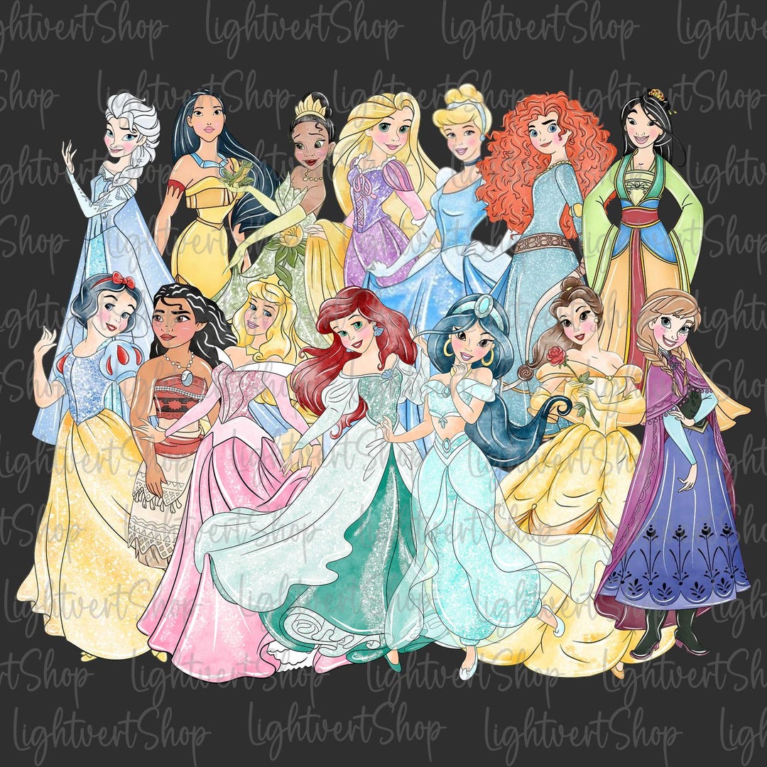 All Princess Png, Princess Squad Png, Best Friends Princess Png ...
