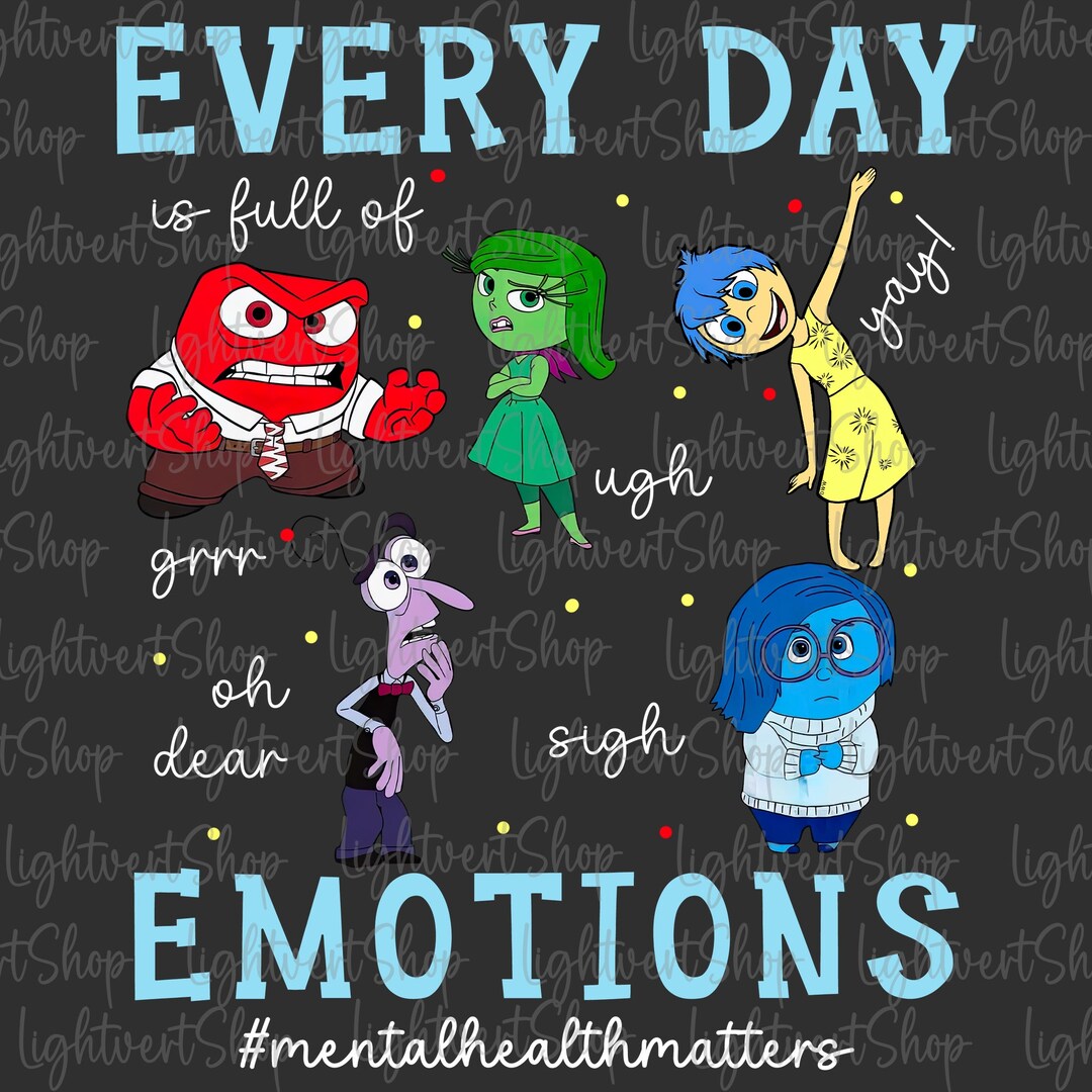 Every Day Emotions Png, Mental Health Matter Png, Para BCBA ABA ...