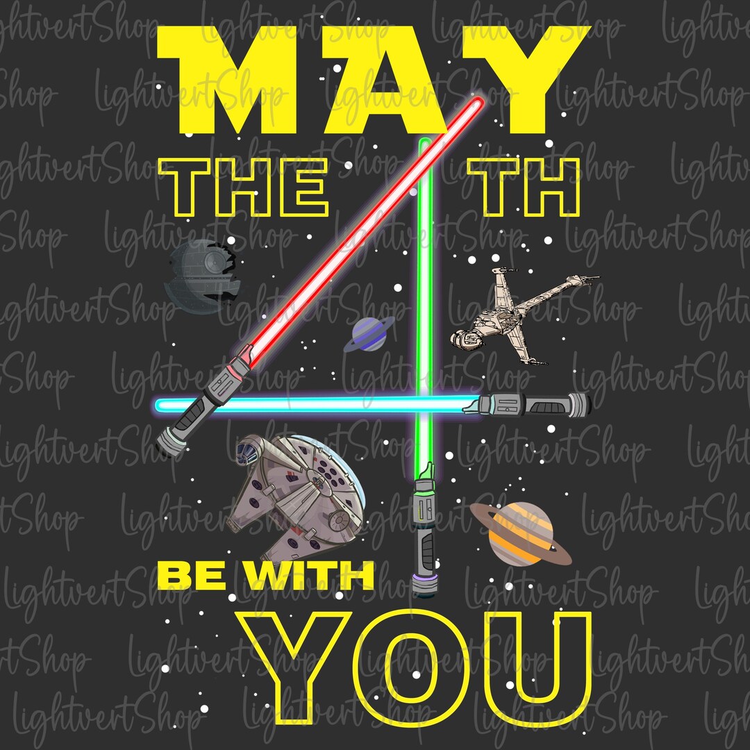 May the 4th Be With You Png, Light Sabers Png, Family Vacation Png ...