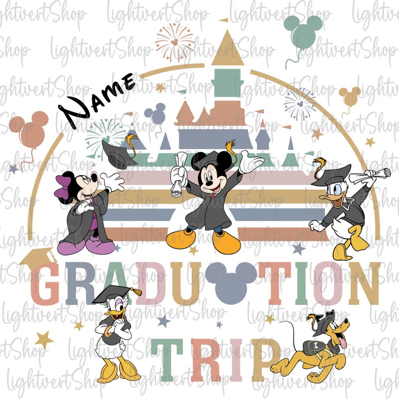 Mickey Graduation - Etsy