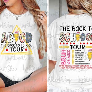 Bundle the Back to School Tour Png, ABCD Teacher Png, Back to School ...
