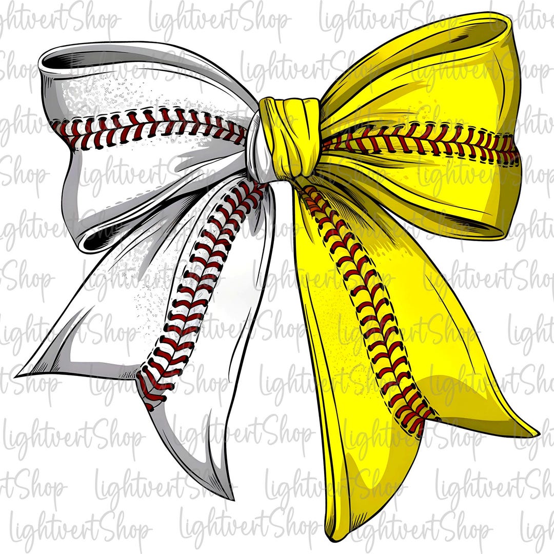 Baseball Softball Bow Png ,baseball Png Sublimation, Coquette Baseball ...