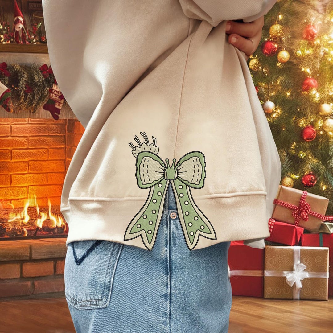 Princess Split Embroidery Design 2 Sizes, Bow Embroidery Girly Design ...