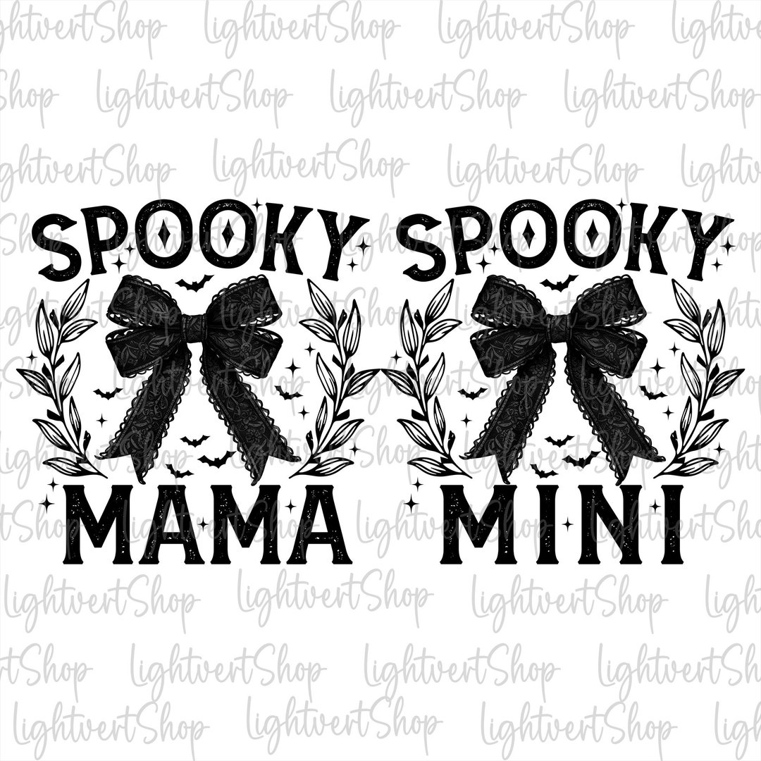 Bundle Spooky Mama Png, Spooky Mini Png, Fall Png, Spooky Season ...