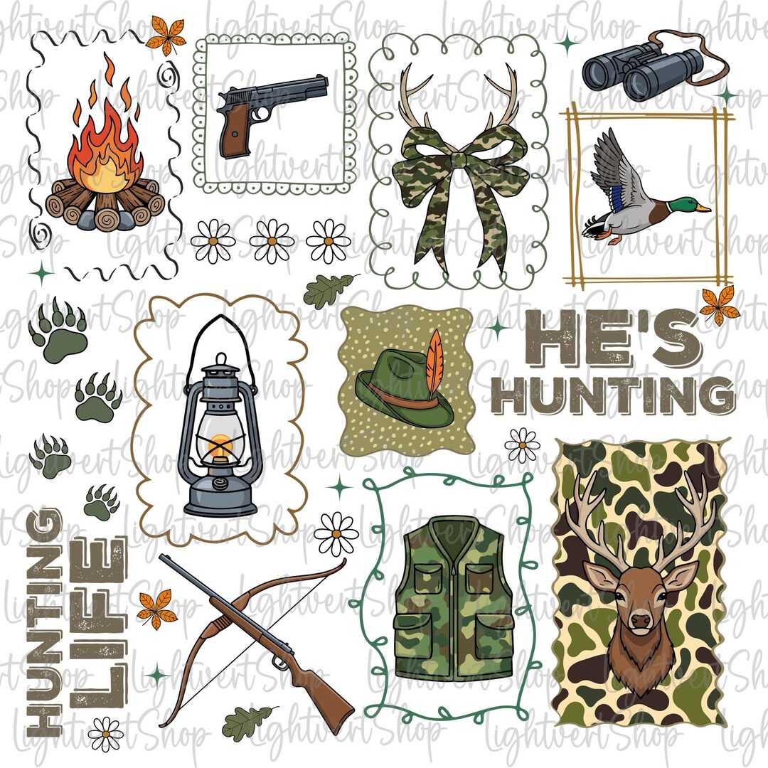 Preppy Hunting Season Png, Hunting Life Png, Coquette Hunting Shirt Png ...