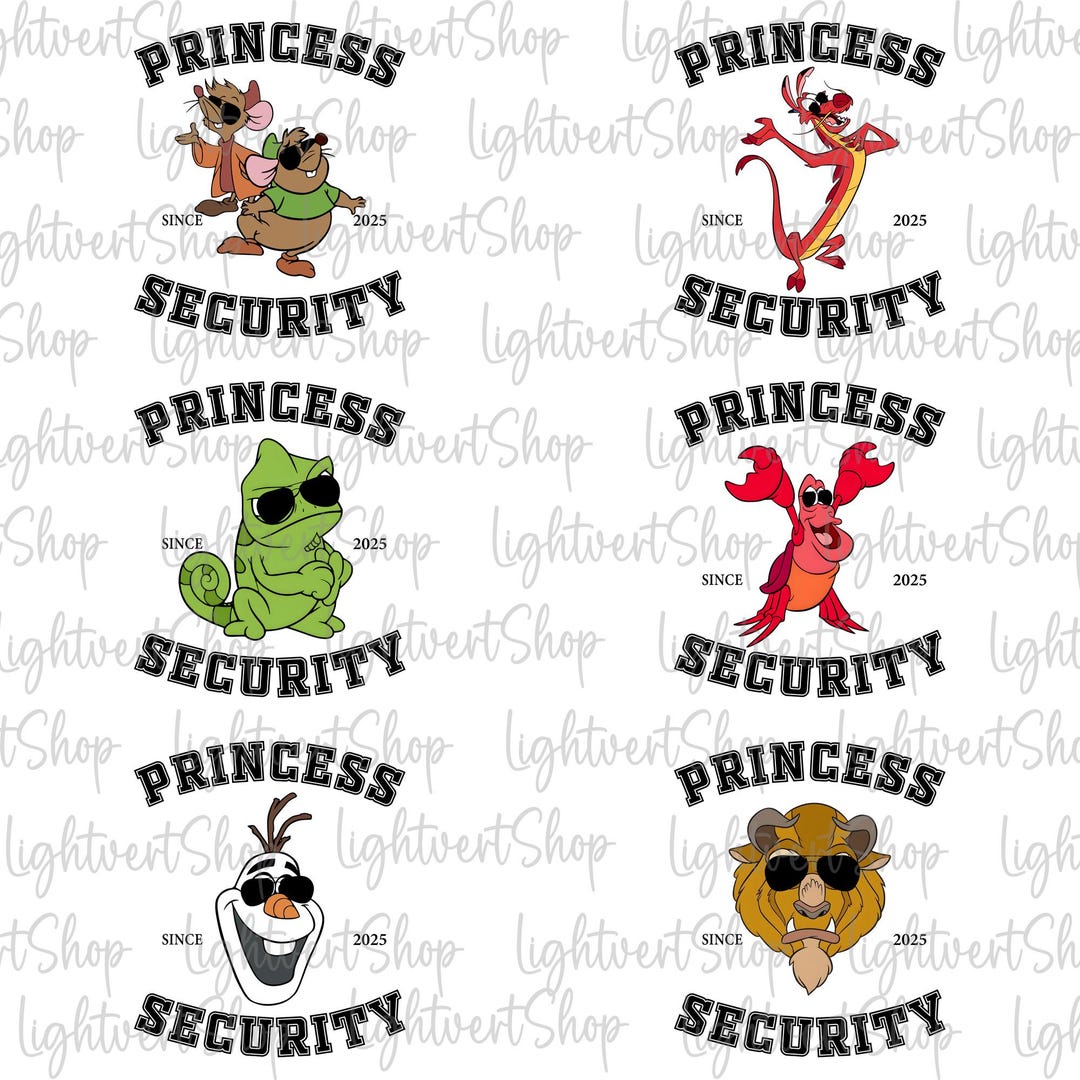 Cute Princess Sidekicks Png Bundle, Cartoon Characters Clipart ...