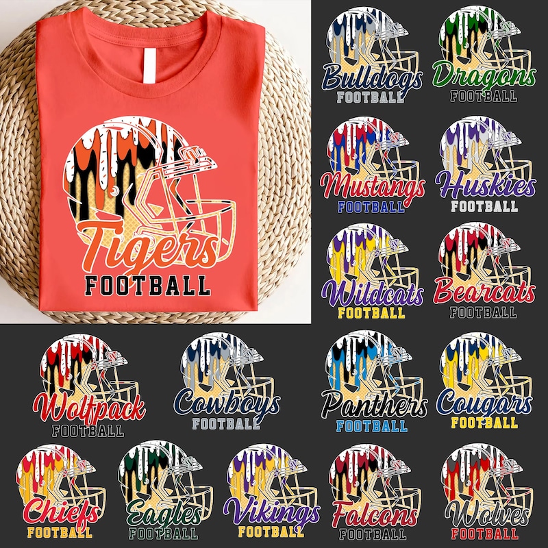 Nfl Drip Football Helmet - Etsy