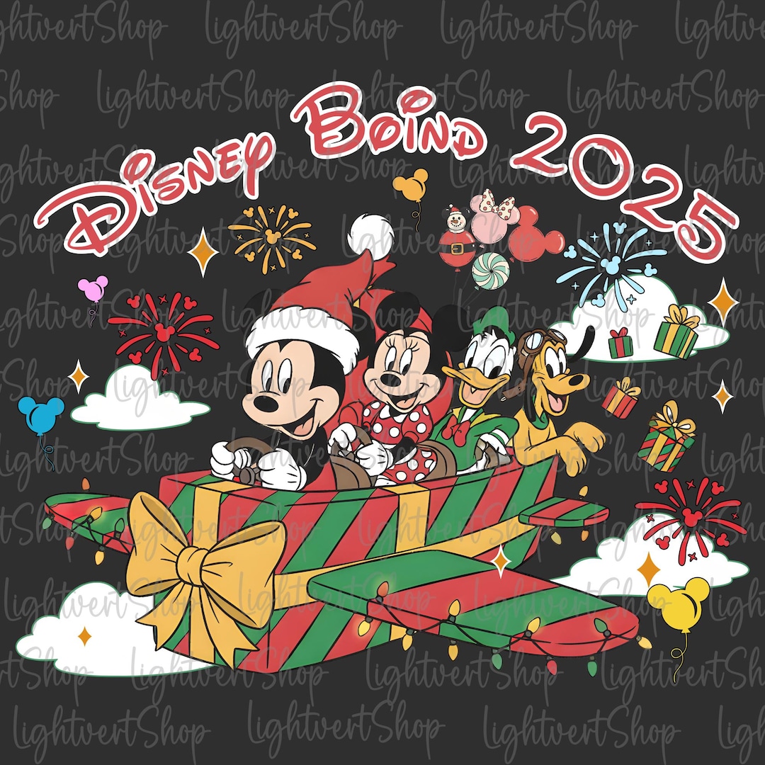 Christmas Mouse and Friends Plain Png, Christmas Bound 2025 Png, Family ...