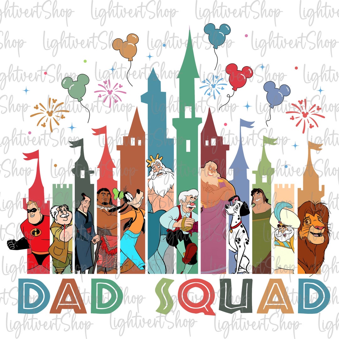 Dad Squad Png, Happy Father's Day Png, Gift for Dad, Daddy Gift, Father ...