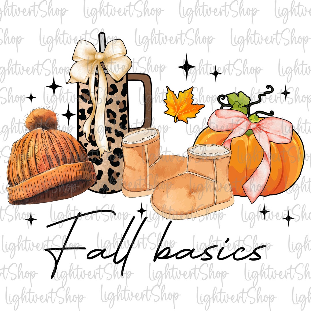 Fall Basics Png, Autumn Png, Girl Fall Coquette Bow Png, Cozy Season ...