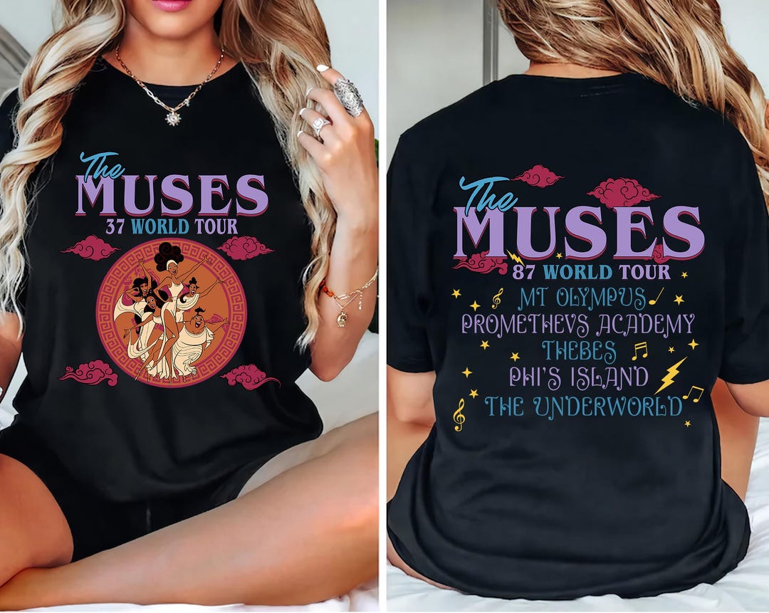 Five Muses 87 World Tour Png, Greece Musical Muses Shirt Png, Vintage ...