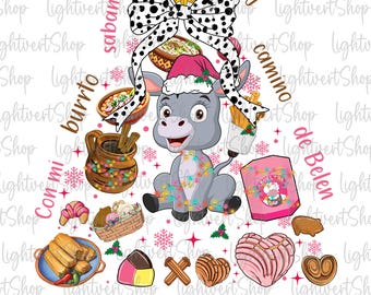 4+mi Burrito Sabanero Mexican PNG, Feliz Navidad Digital Download, Tuki ...