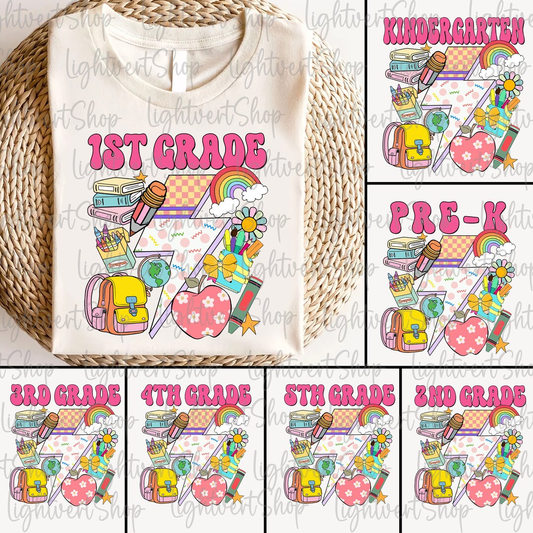 Bundle Back to School Png, Teacher Png, Kindergarten 1st/2nd/3rd/4th ...