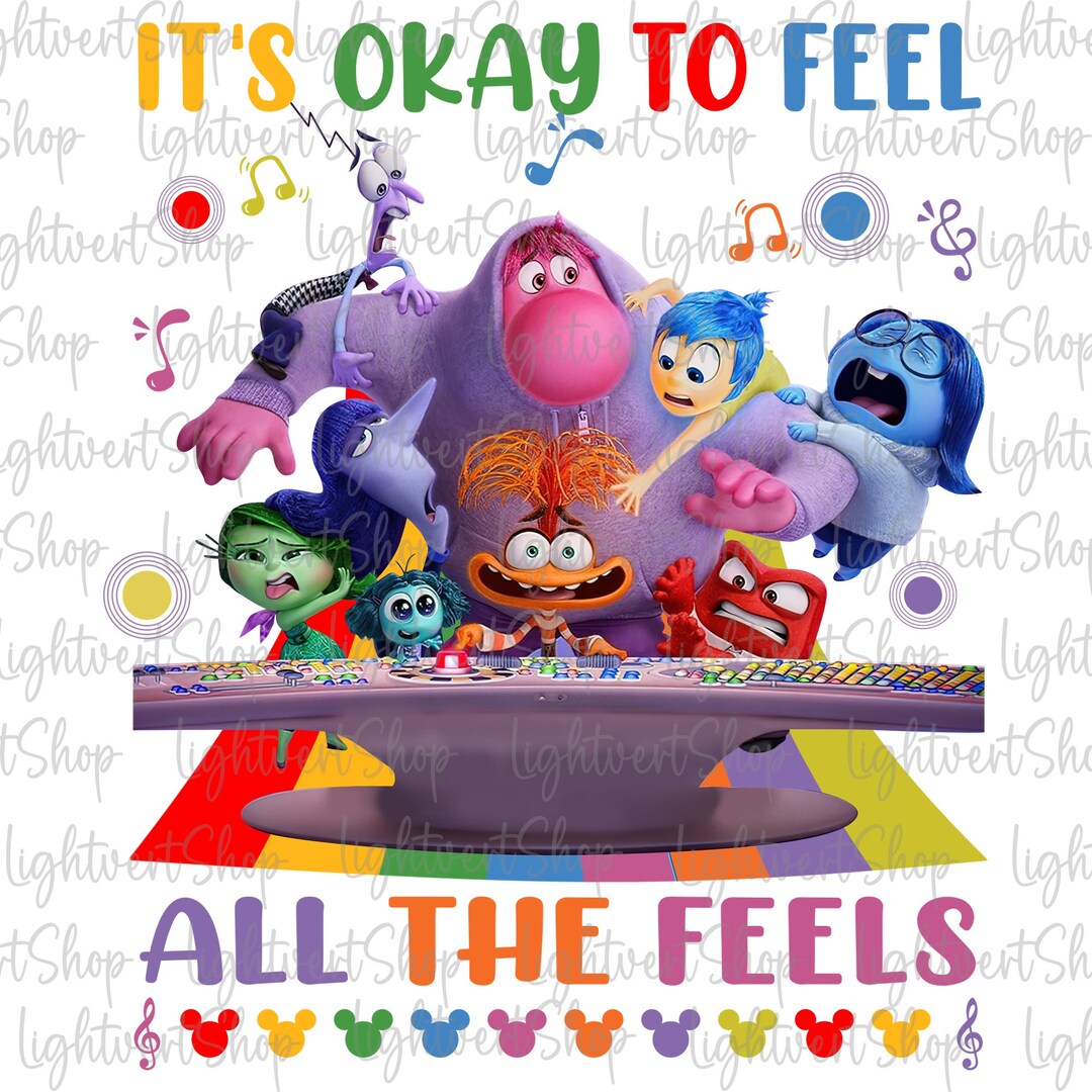 It's Okay to Feel All the Feels Png, Cartoon Emotions Friends, Mental ...