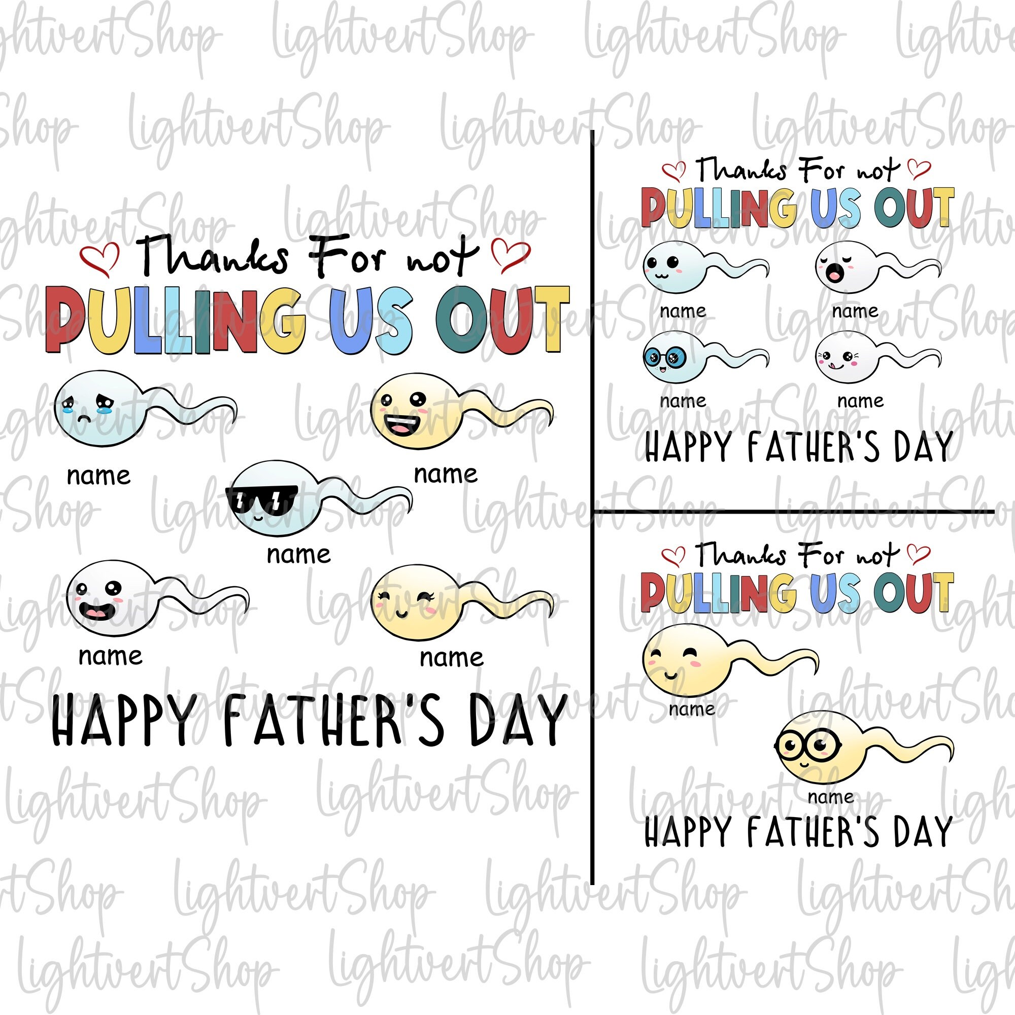 Thanks for Pulling Us Out Png, Happy Father's Day Png, Funny Little ...