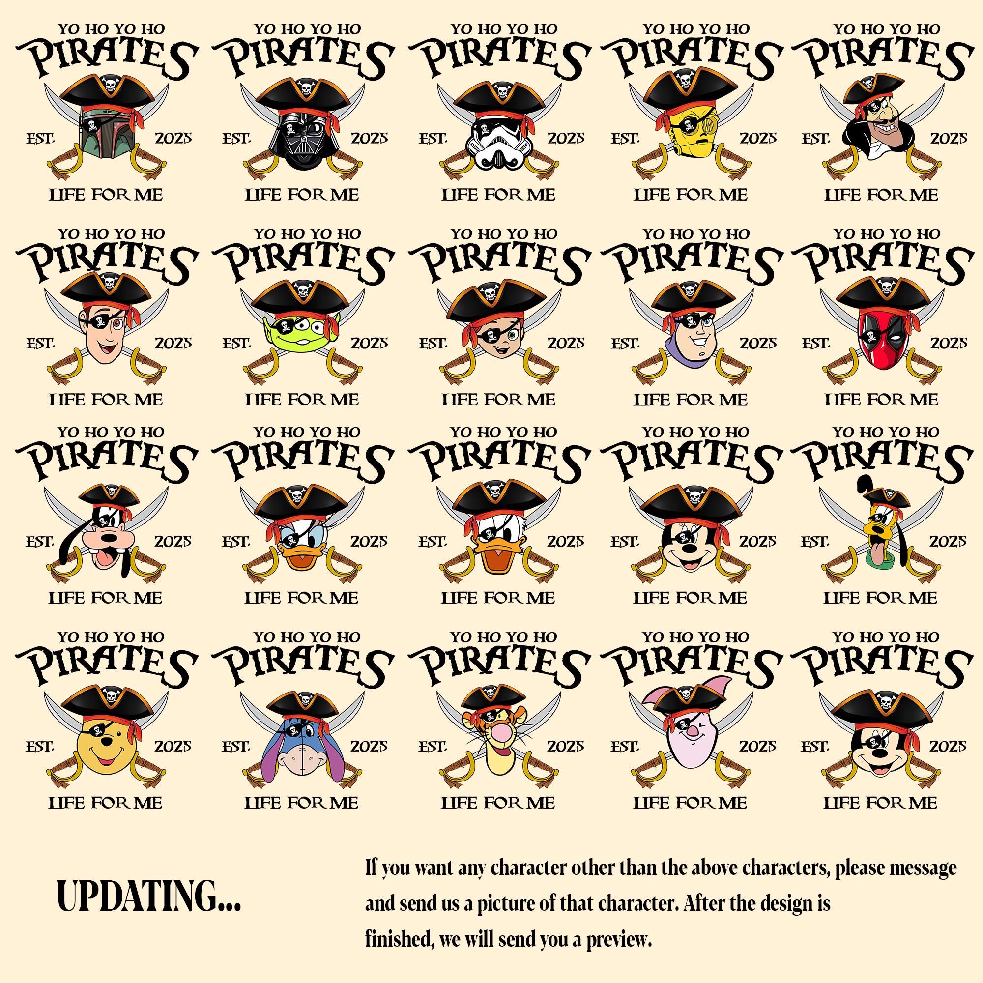 Vintage Mouse and Friends Pirates Bundle Png, Yo Ho Yo Ho A Pirate's ...