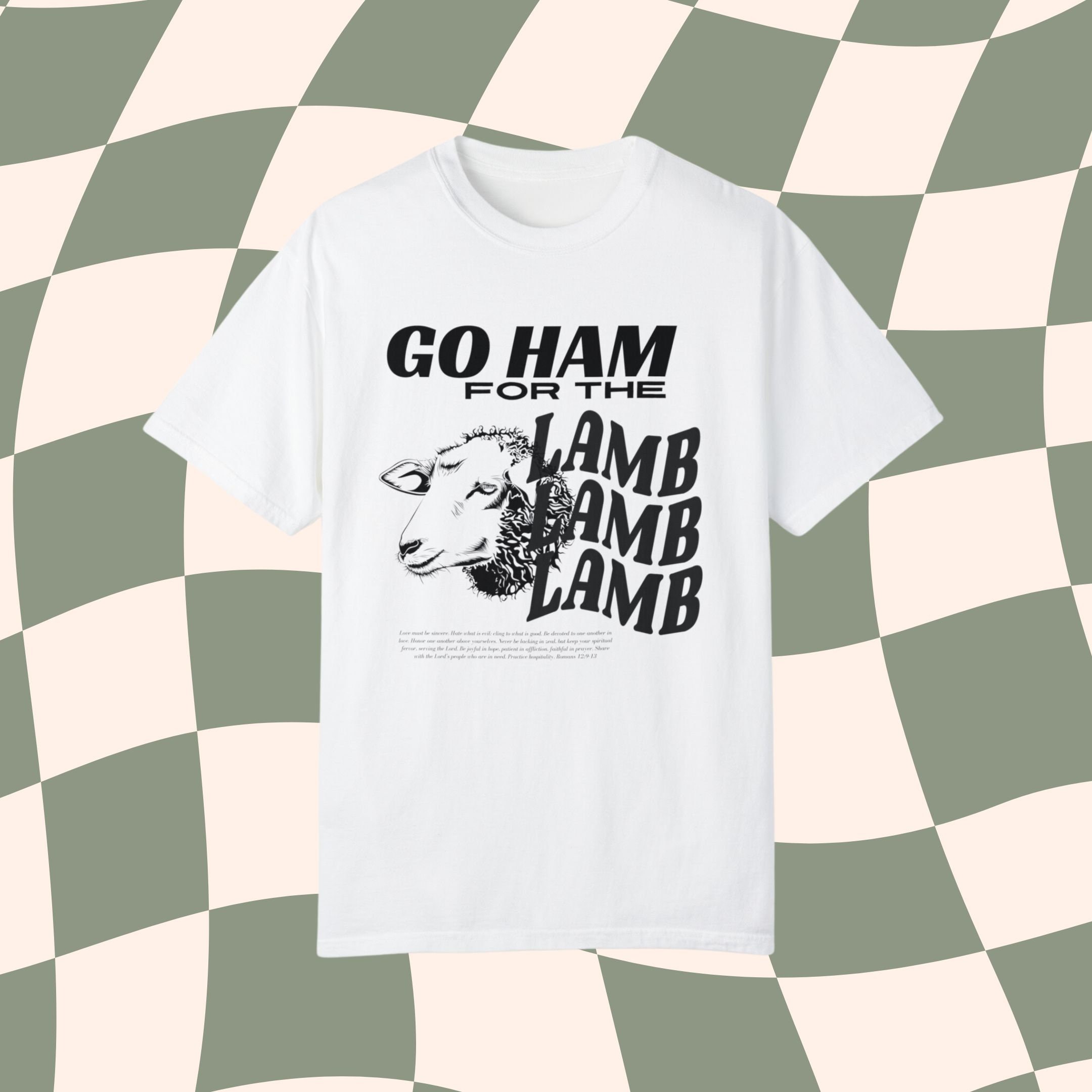 Go Ham for the Lamb, Christian Clothing, Bible Verse T-shirt, Lamb T ...