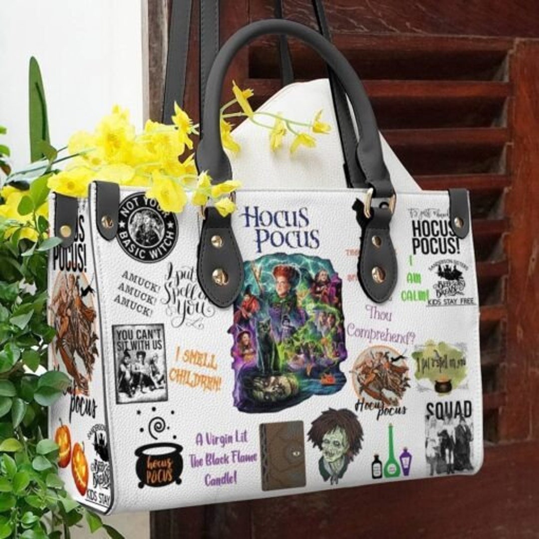 Hocus Pocus Leather Bagshocus Pocus Lovers Handbaghocus - Etsy