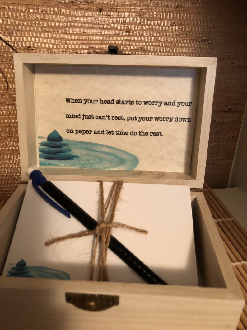 Zen Calming Worry Box - Etsy