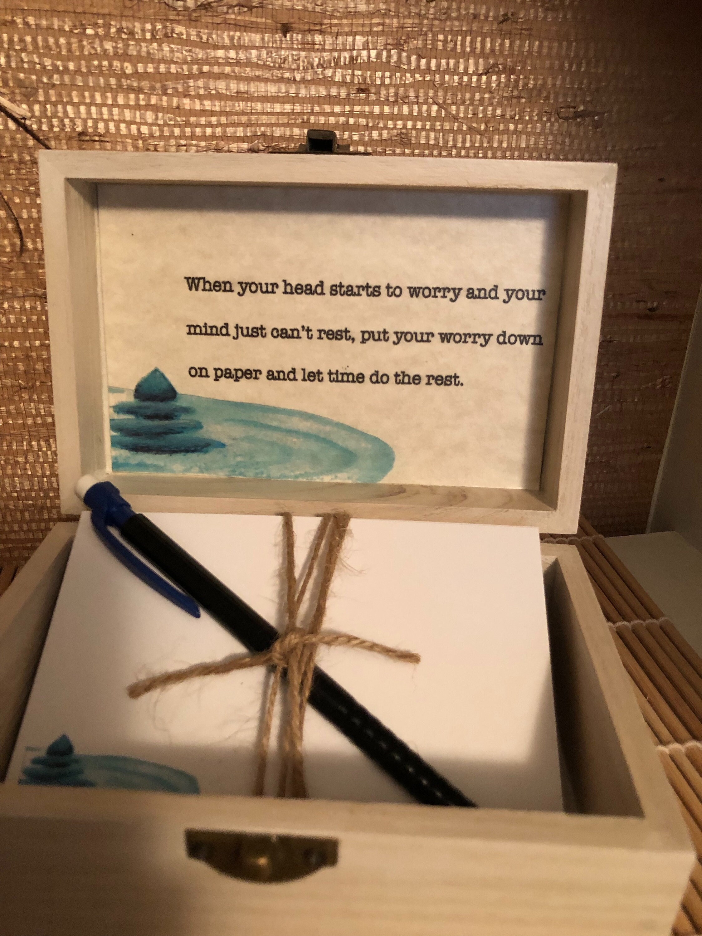 Zen Calming Worry Box - Etsy