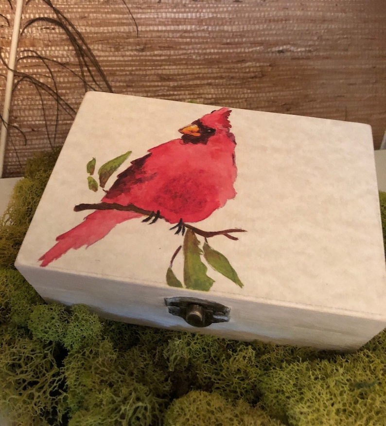 Cardinal Memory Box - Etsy
