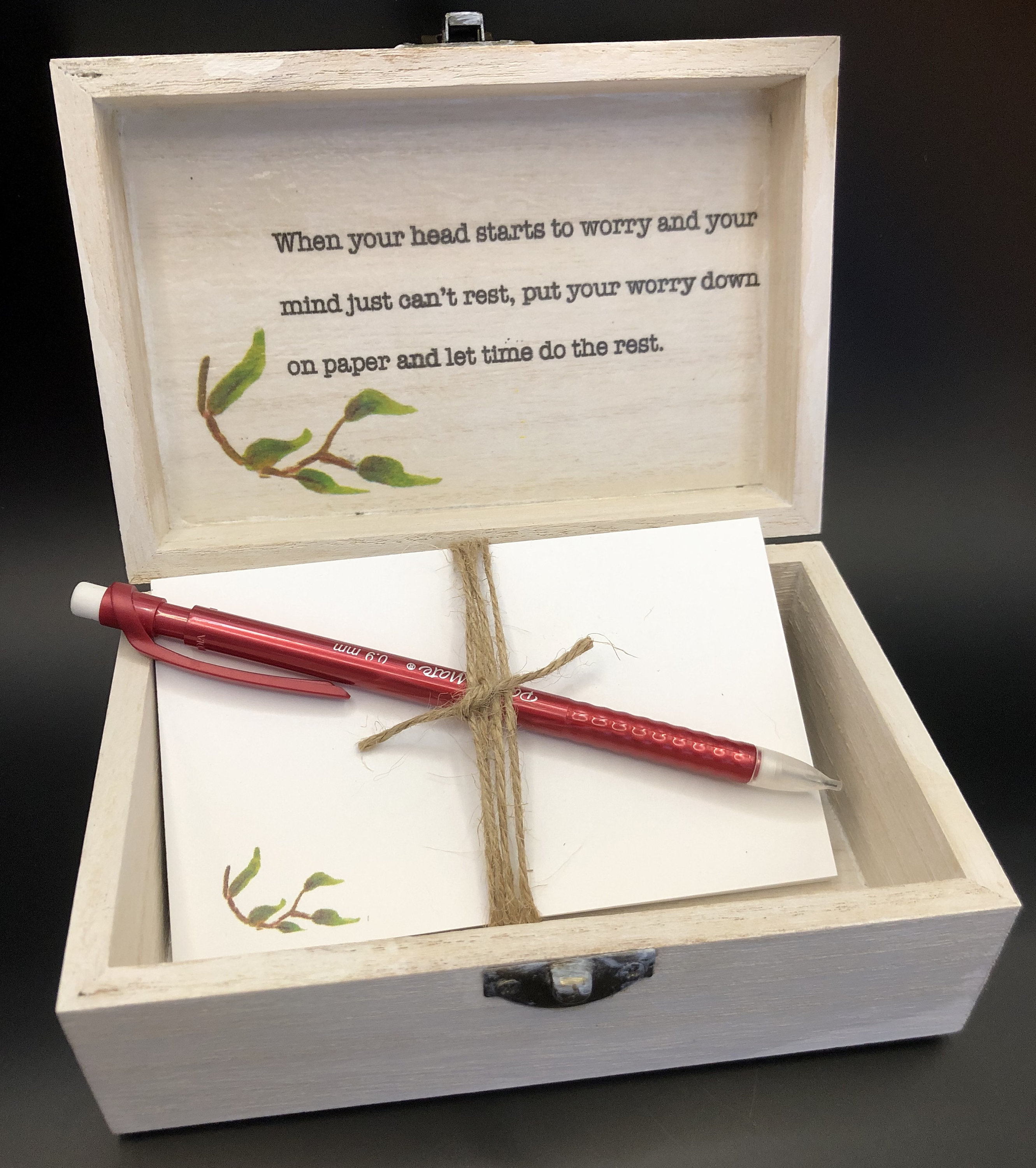 Cardinal Worry Box - Etsy