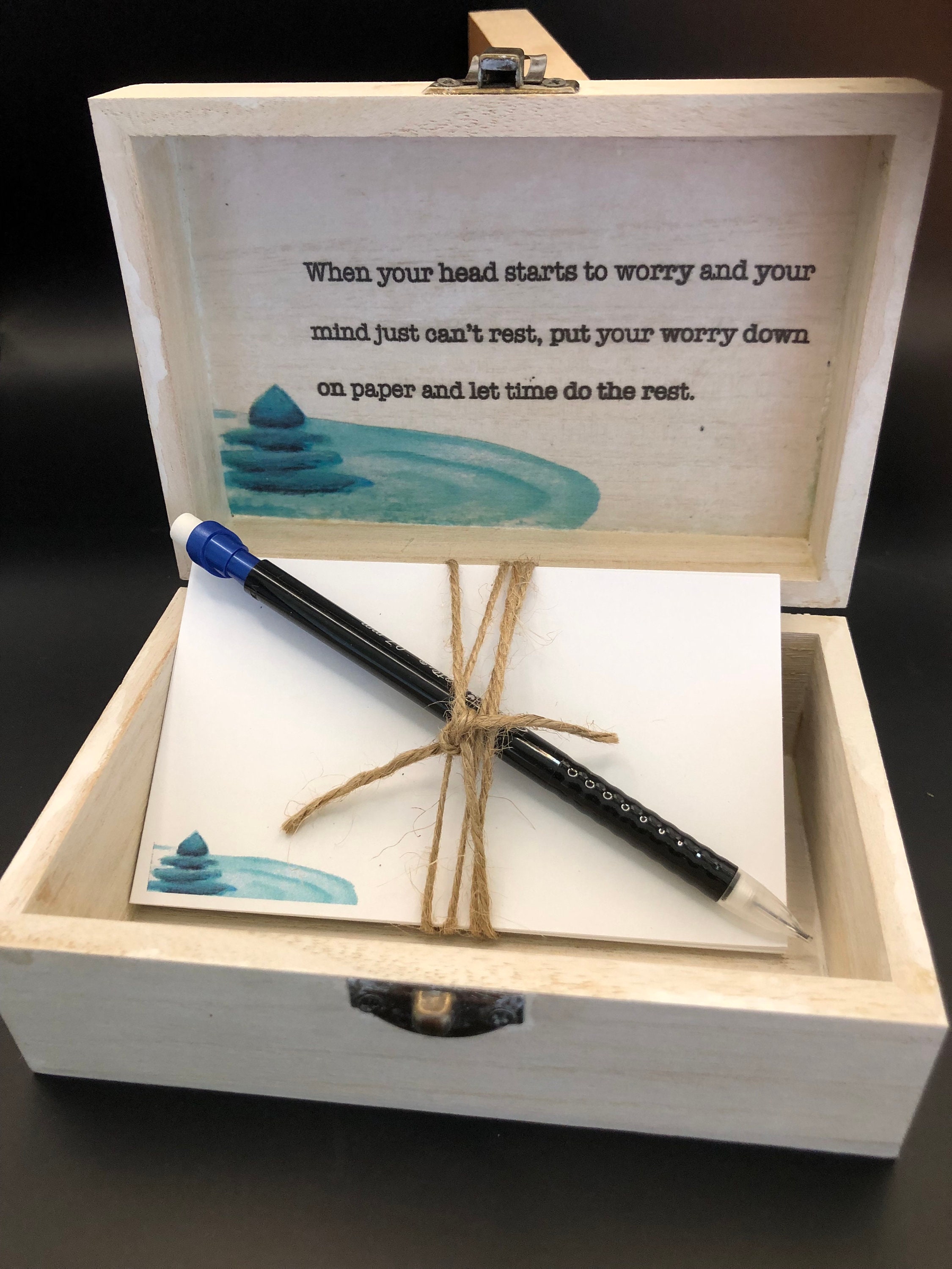 Zen Calming Worry Box - Etsy