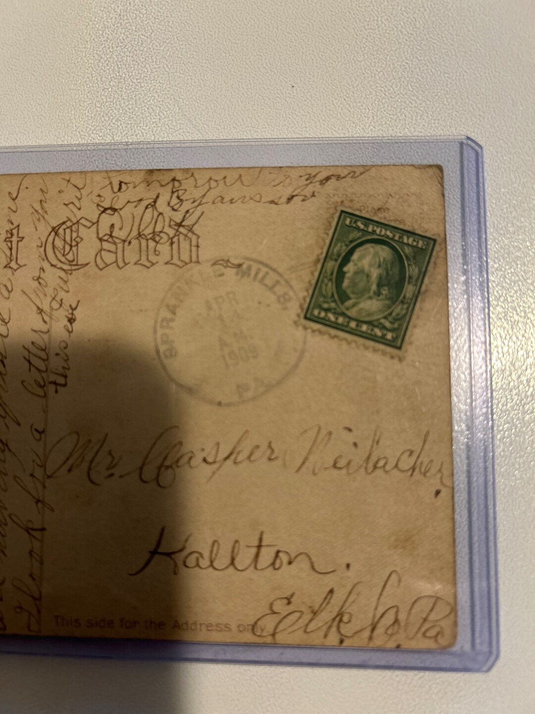 1909 Ben Franklin One Cent Postage Stamp - Etsy