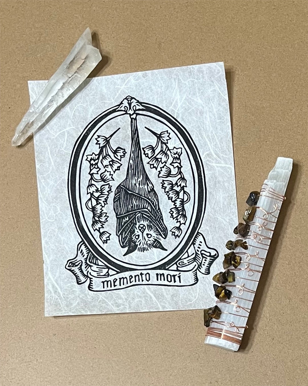 Memento Mori Relief Print - Etsy