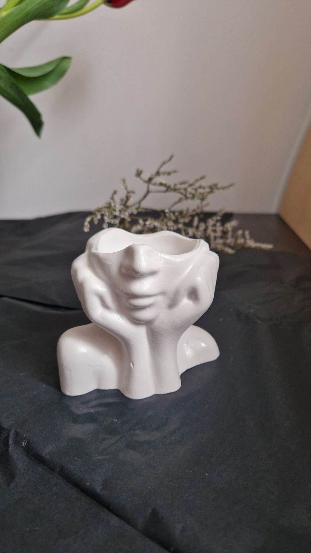 Woman Face Flower Vase Lady Head Vase Decorative Vase Female Figure ...