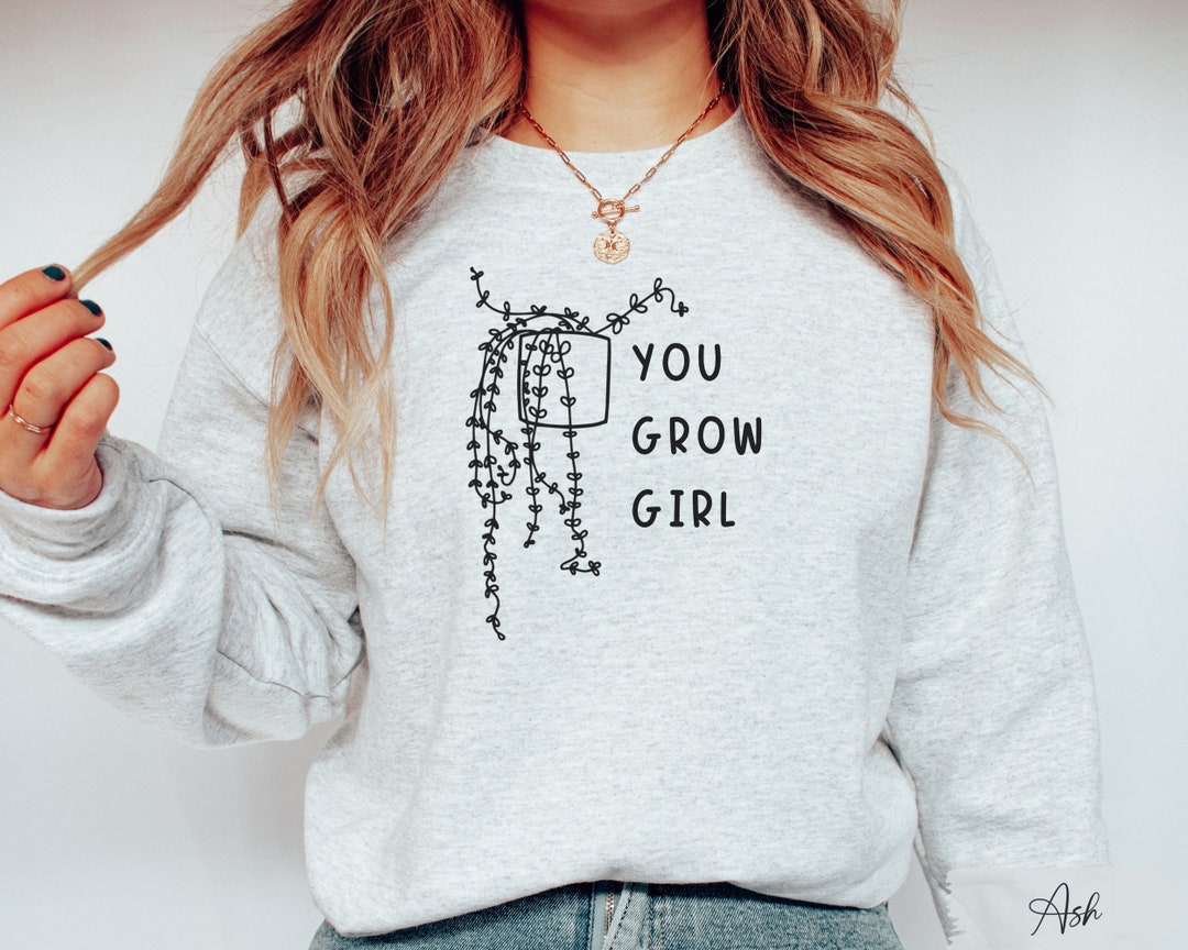 House Plant Oversized Sweatshirt, Boho Plant Lady Sweater, Plant Lover ...