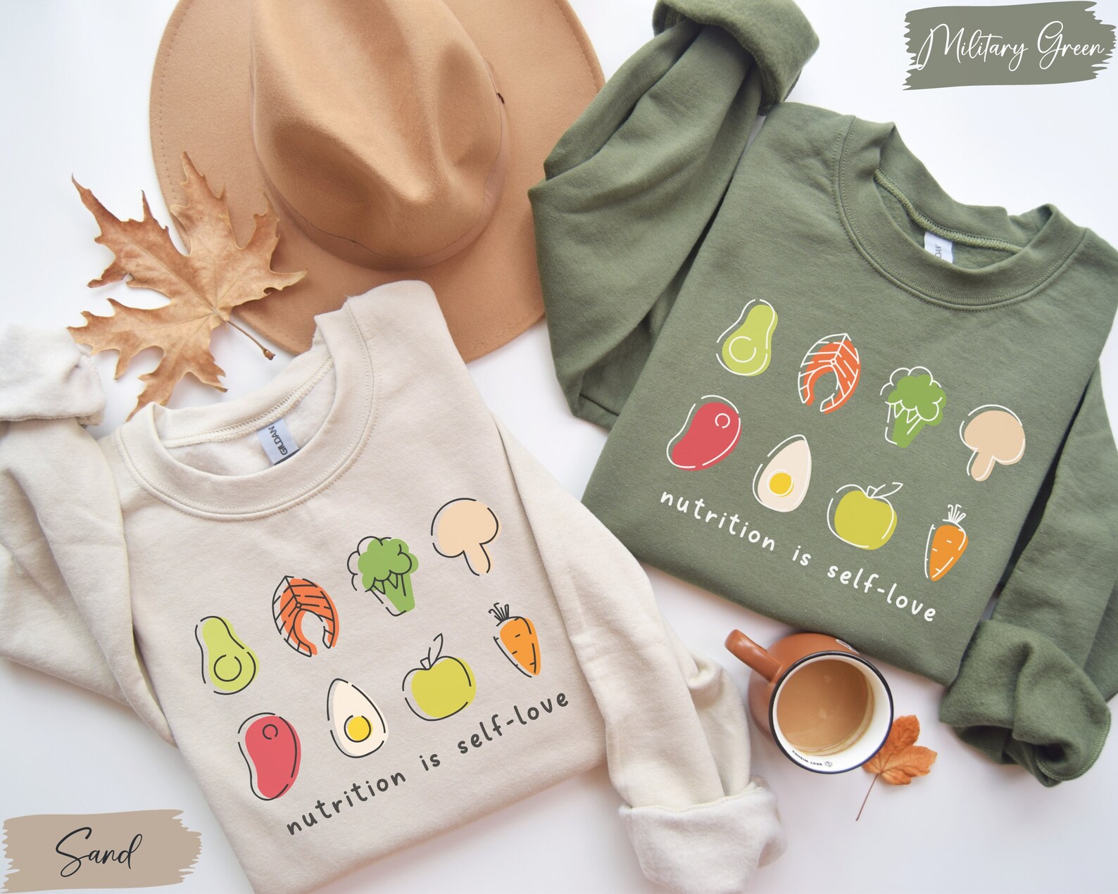 Nutrition is Self-love Sweatshirt, Self Care Sweater, Self Care Gift ...