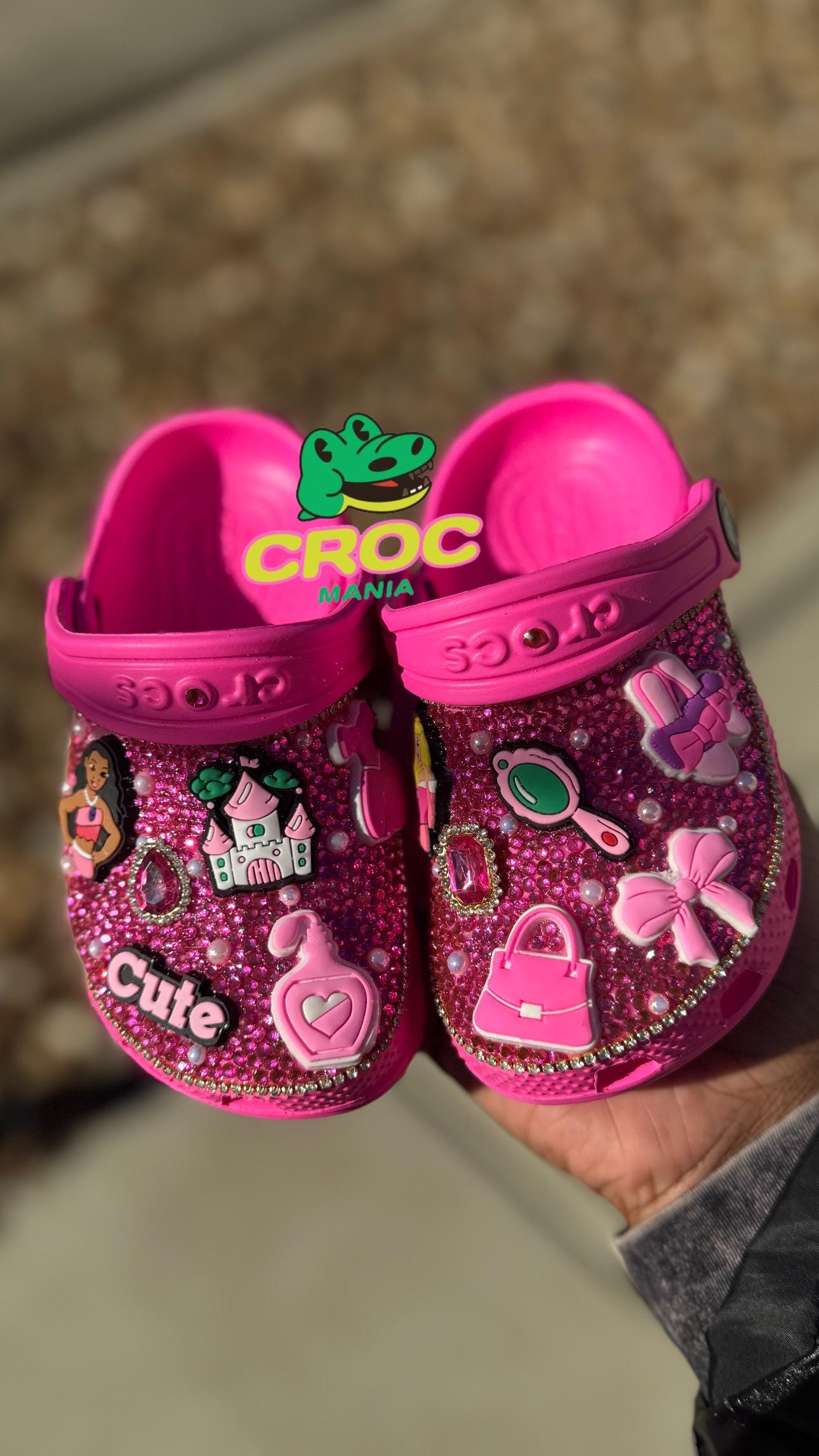 Blinged Toddler Girl Crocs - Etsy