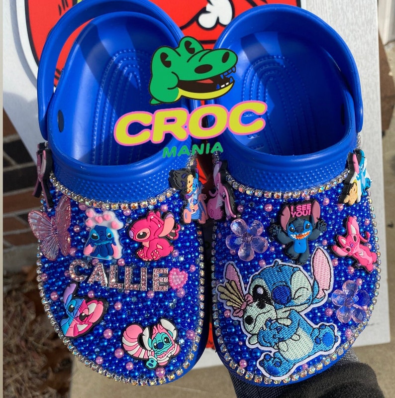 Blinged Girl Crocs - Etsy