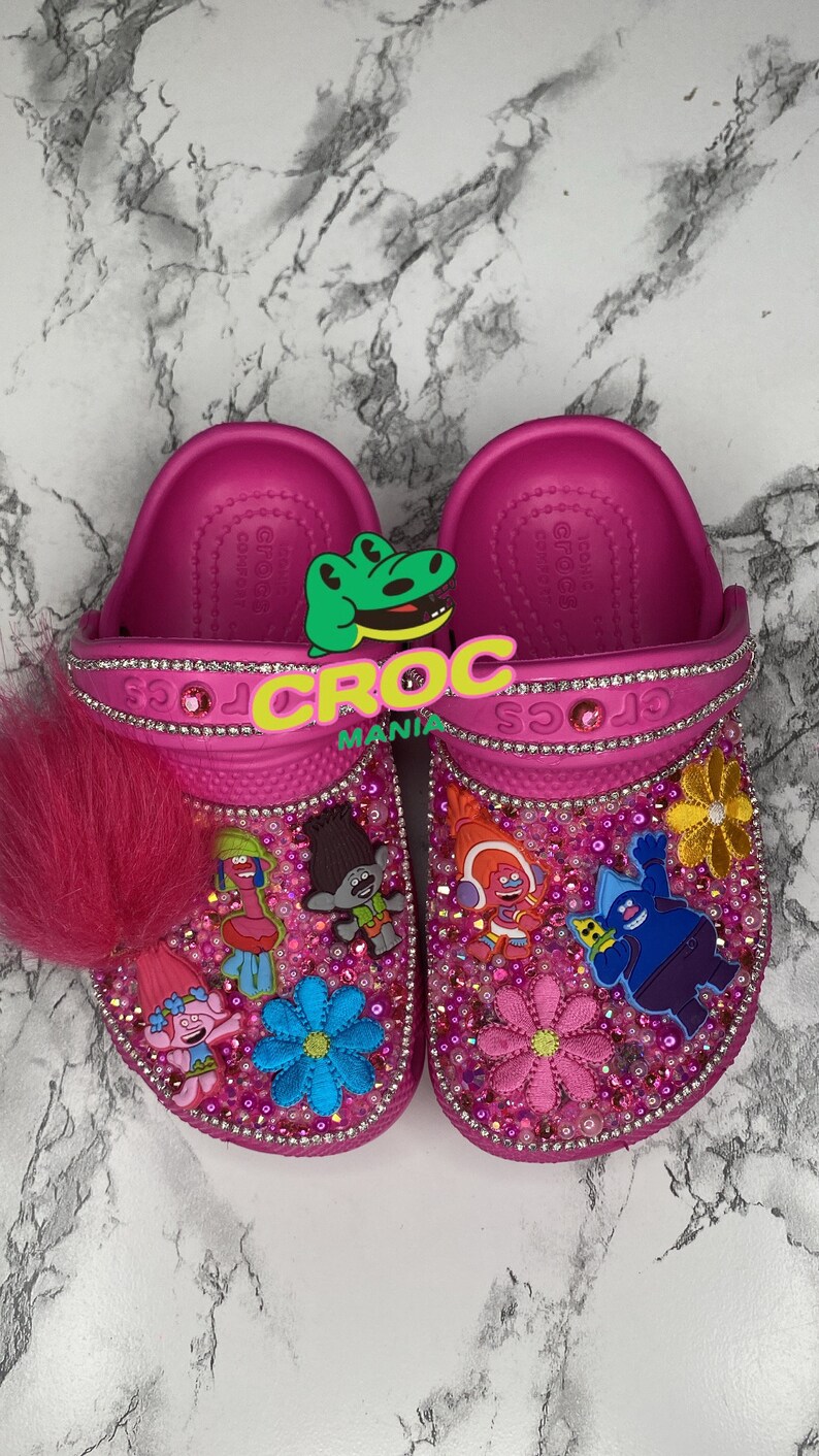Blinged Toddler Girl Crocs - Etsy