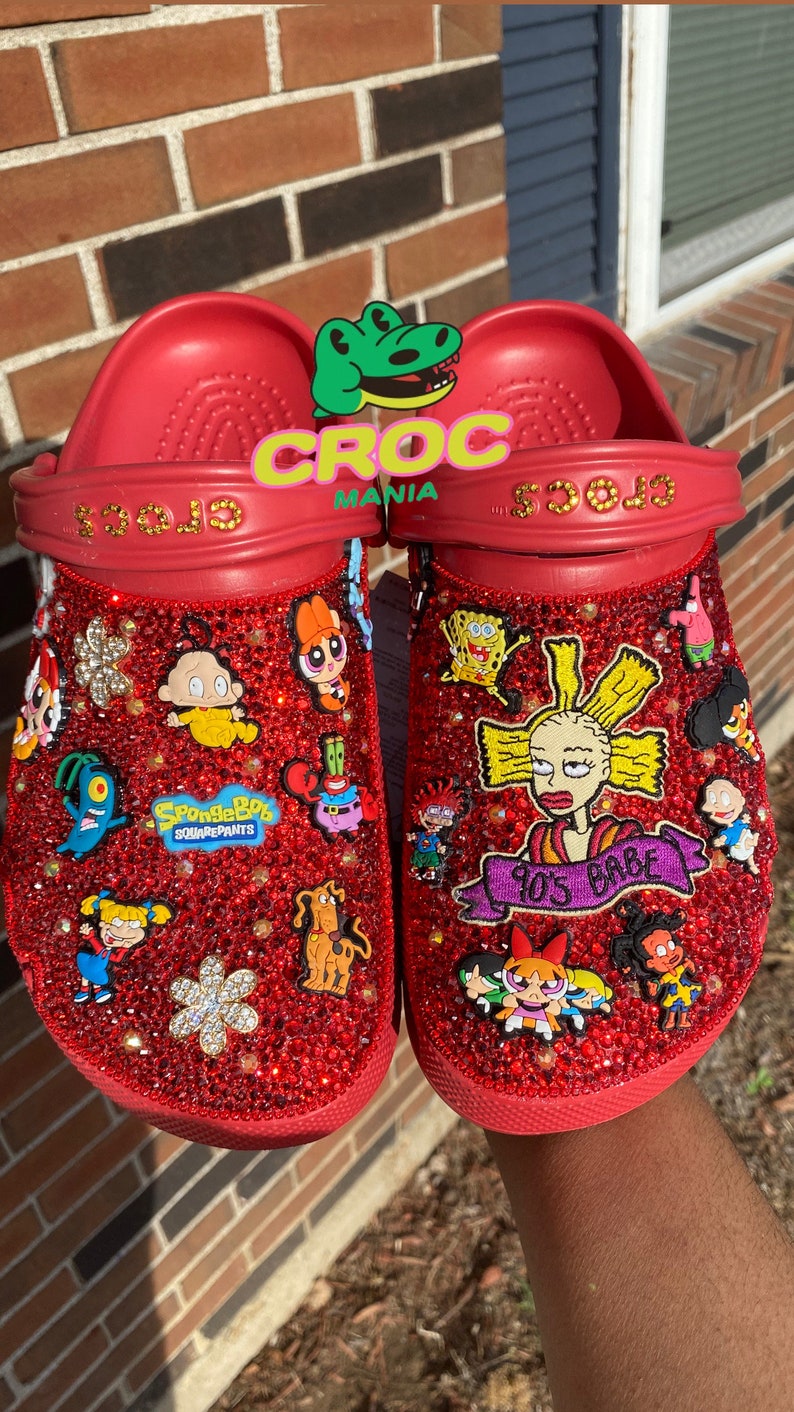 Women’s Blinged Crocs - Etsy